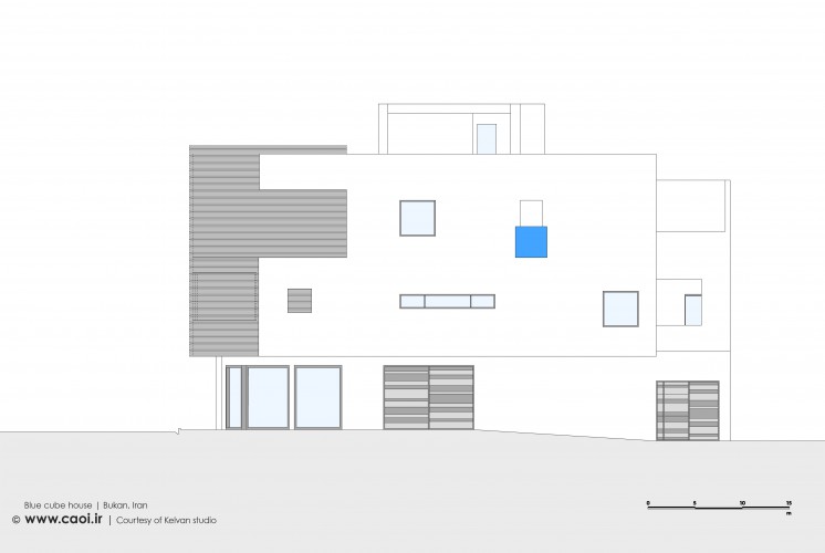 Blue cube house - Contemporary Architecture of Iran