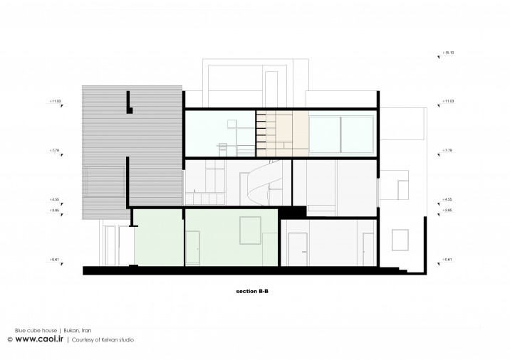 Blue cube house - Contemporary Architecture of Iran